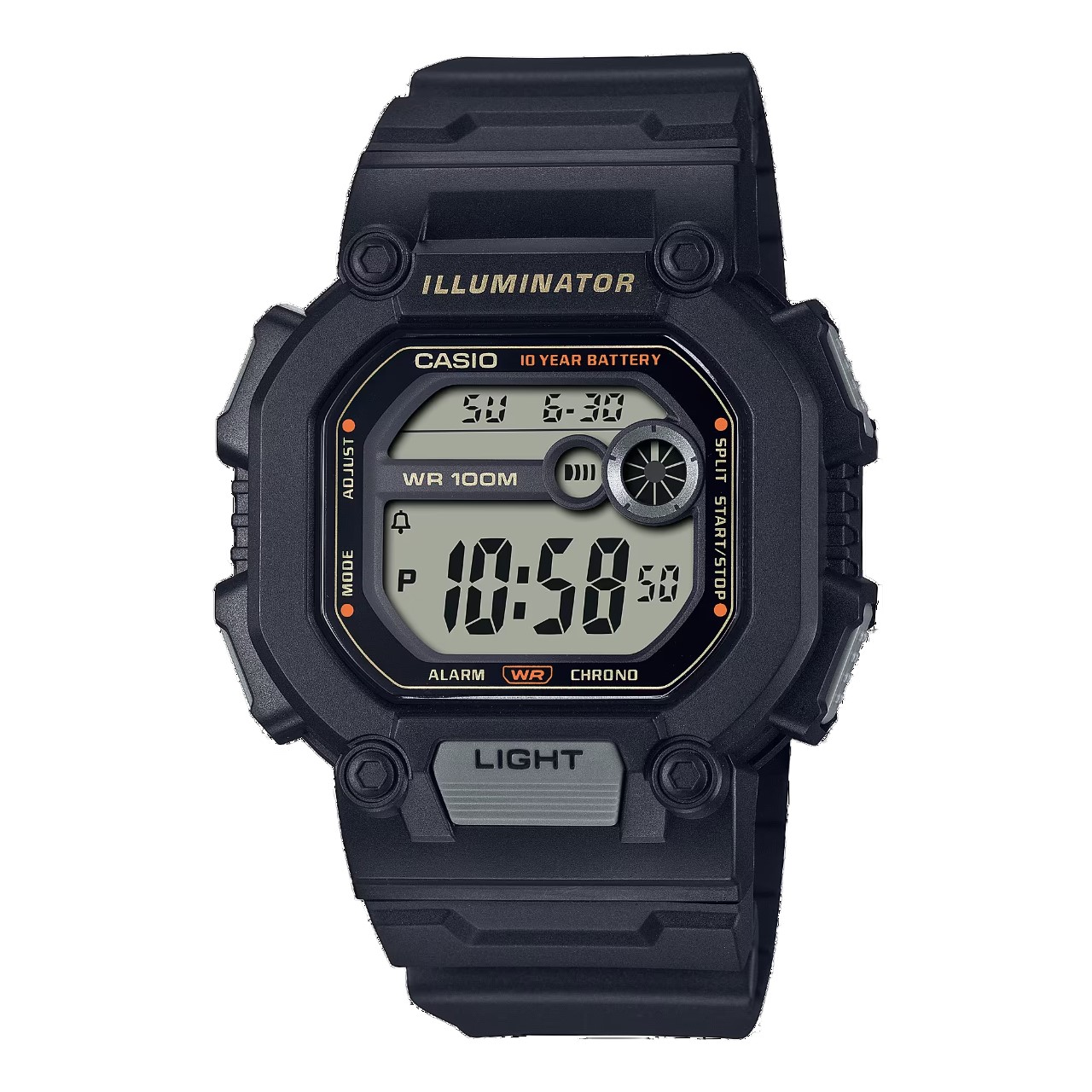 Casio Alarm World Time Quartz Digital Watch W737HX-1AV - Watches - Jomashop