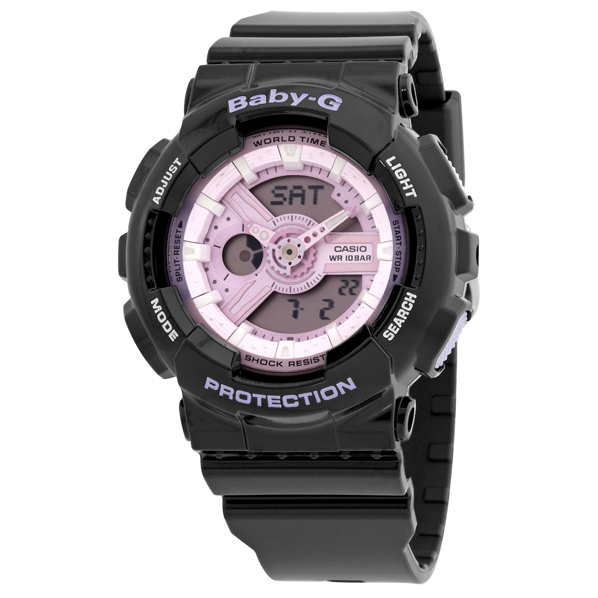 Casio Baby-G Perpetual Alarm World Time Chronograph Quartz Analog ...