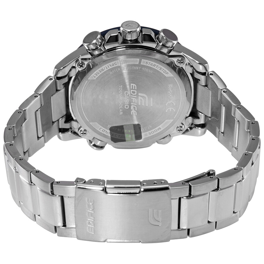 Casio Edifice Alarm World Time Chronograph Quartz Black Dial Men's ...