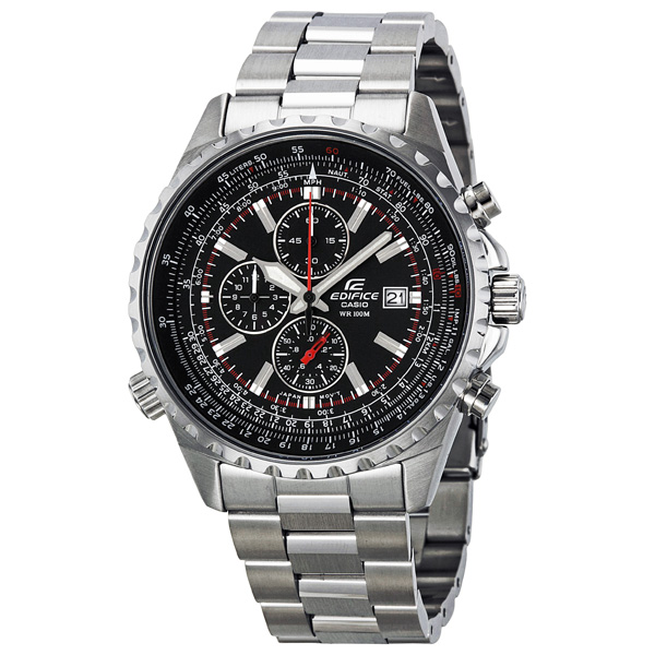 Casio Edifice Chronograph Black Dial Stainless Steel Men s Watch EF527D Casio Edifice Chronograph Black Dial Stainless Steel Men s Watch EF527D