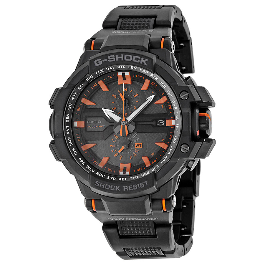 Casio G-Aviation Black Dial Resin Men's Watch GWA1000FC-1A4CR ...