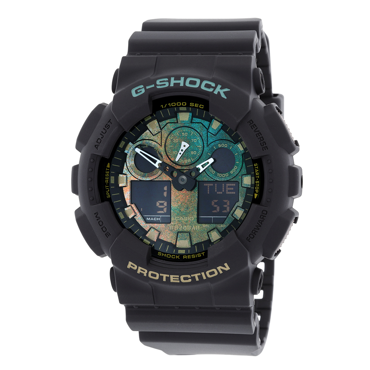 Casio G-Shock Alarm World Time Quartz Analog-Digital Black Dial Men's ...