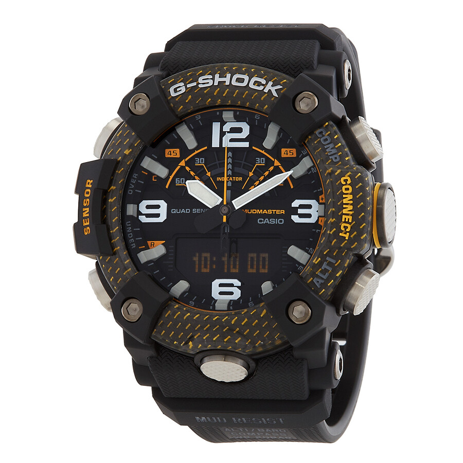 Casio G-Shock Master of G Quartz Analog-Digital Black Dial Men's Watch ...