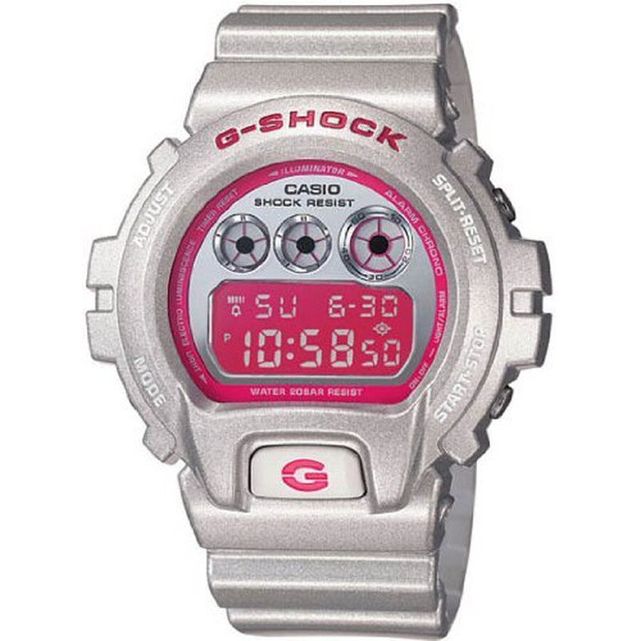 Casio G-Shock Silver Dial Digital Men's Watch DW6900CB-8 4971850444428 ...