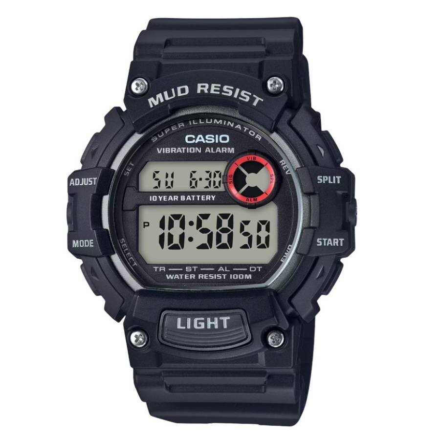 Casio Mud Resistant Alarm Quartz Digital Watch TRT110H-1AV - Watches ...