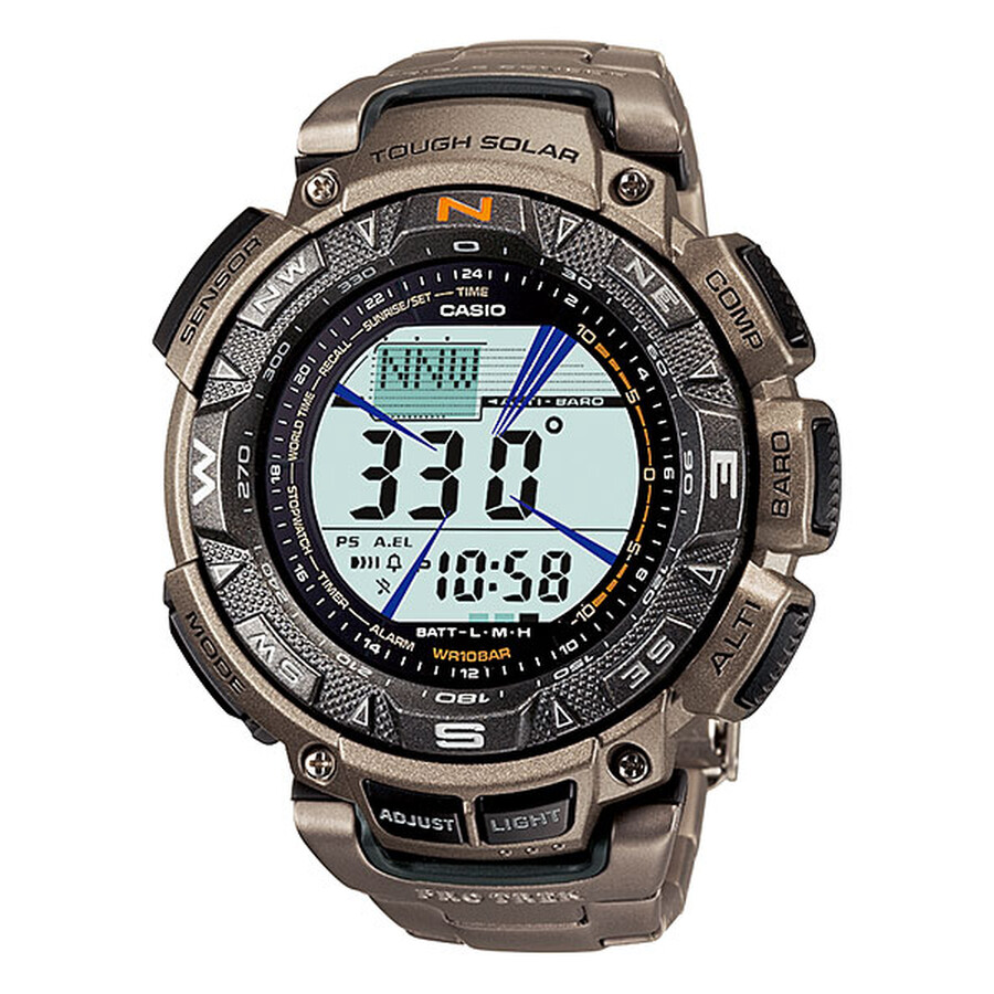 Casio Pro Trek Men's Titanium Digital Watch PRG240T-7 - Watches, Pro ...
