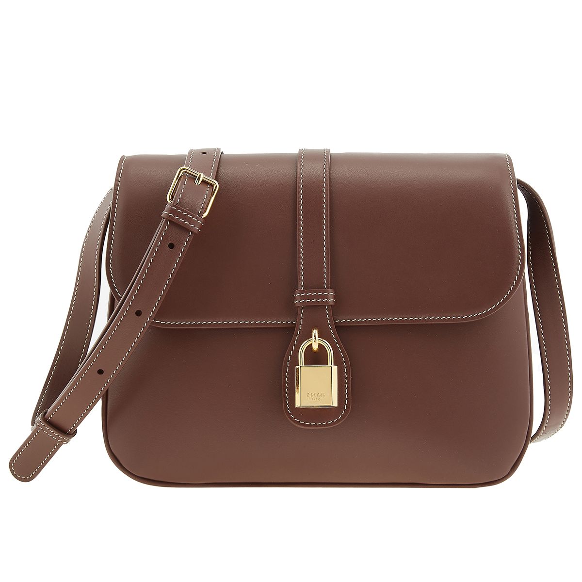 Celine Medium Tabou In Smooth Calfskin - Chestnut 196583DK118CH ...