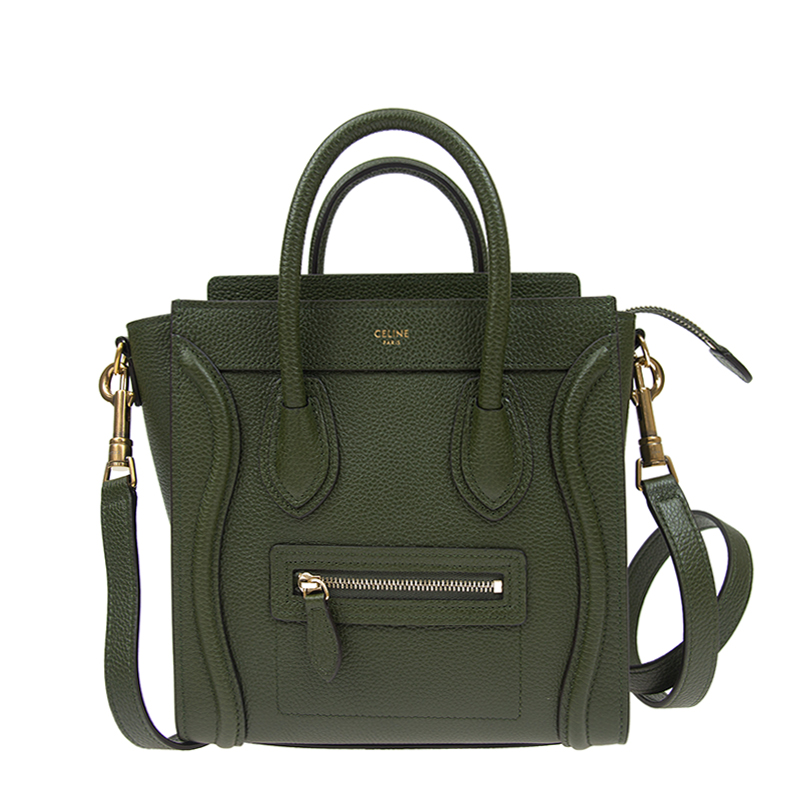 Celine Nano Luggage Bag In Drummed Calfskin 189243DRU15KH 3546459172303 ...