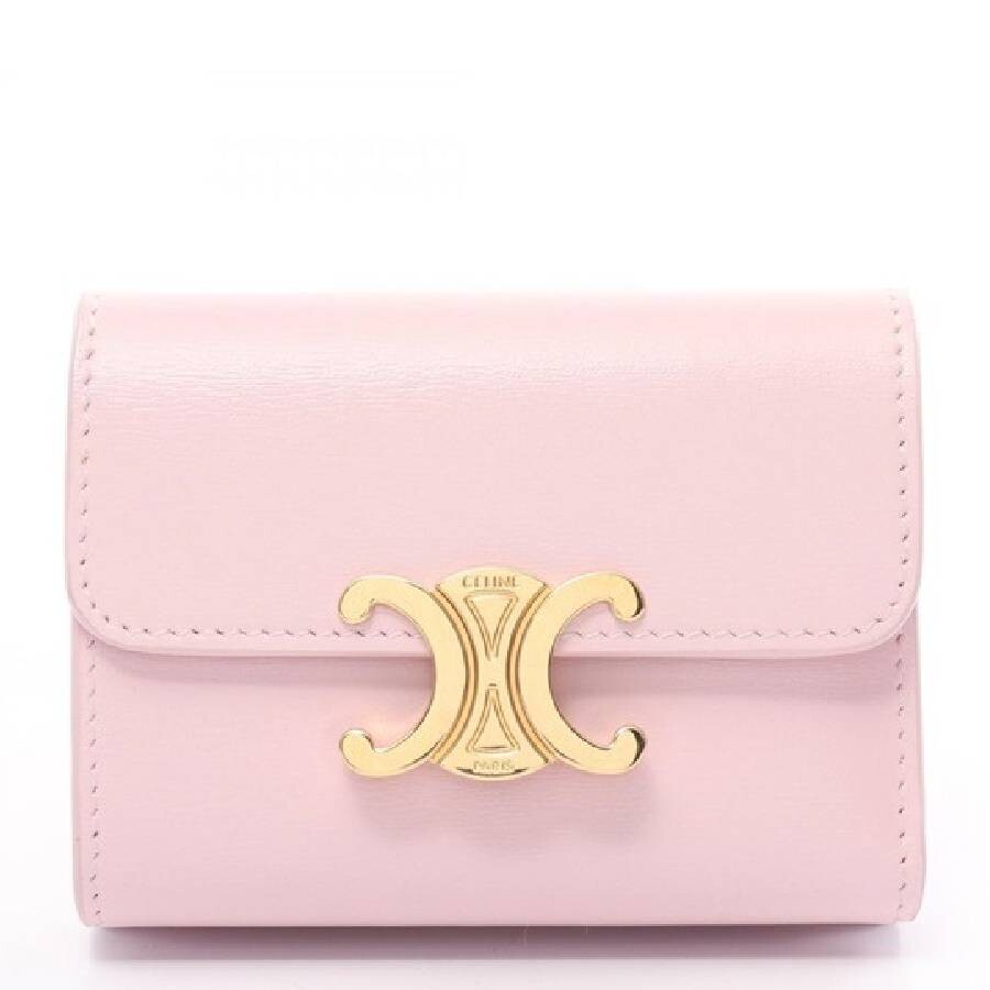 Celine Triomphe Compact Tri-Fold Wallet 10I653DPV.24PP 3616900554733 ...