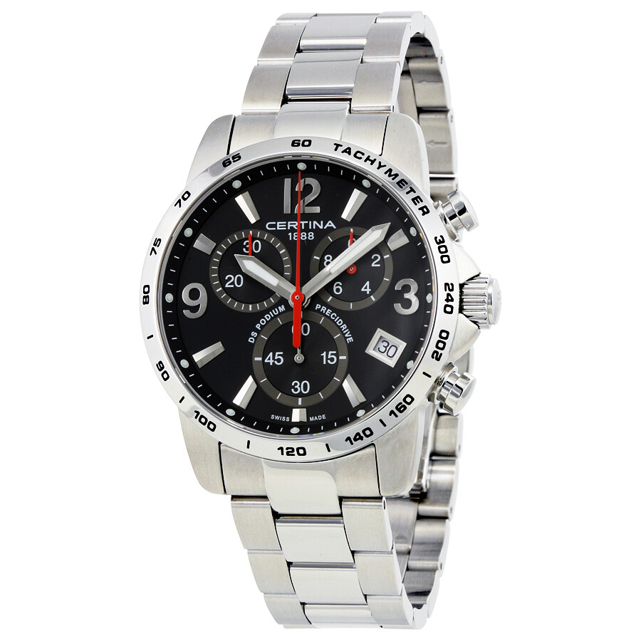 Certina DS Podium Chronograph Black Dial Men's Watch C034.417.11.057.00 ...