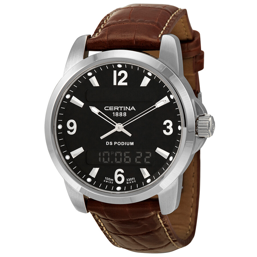 Certina DS Podium Chronograph Quartz Analog-Digital Black Dial Men's ...