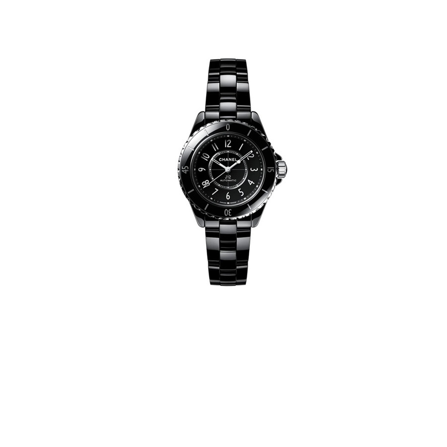 Chanel J12 Automatic Black Dial Men's Watch H5696 - Watches, J12 - Jomashop