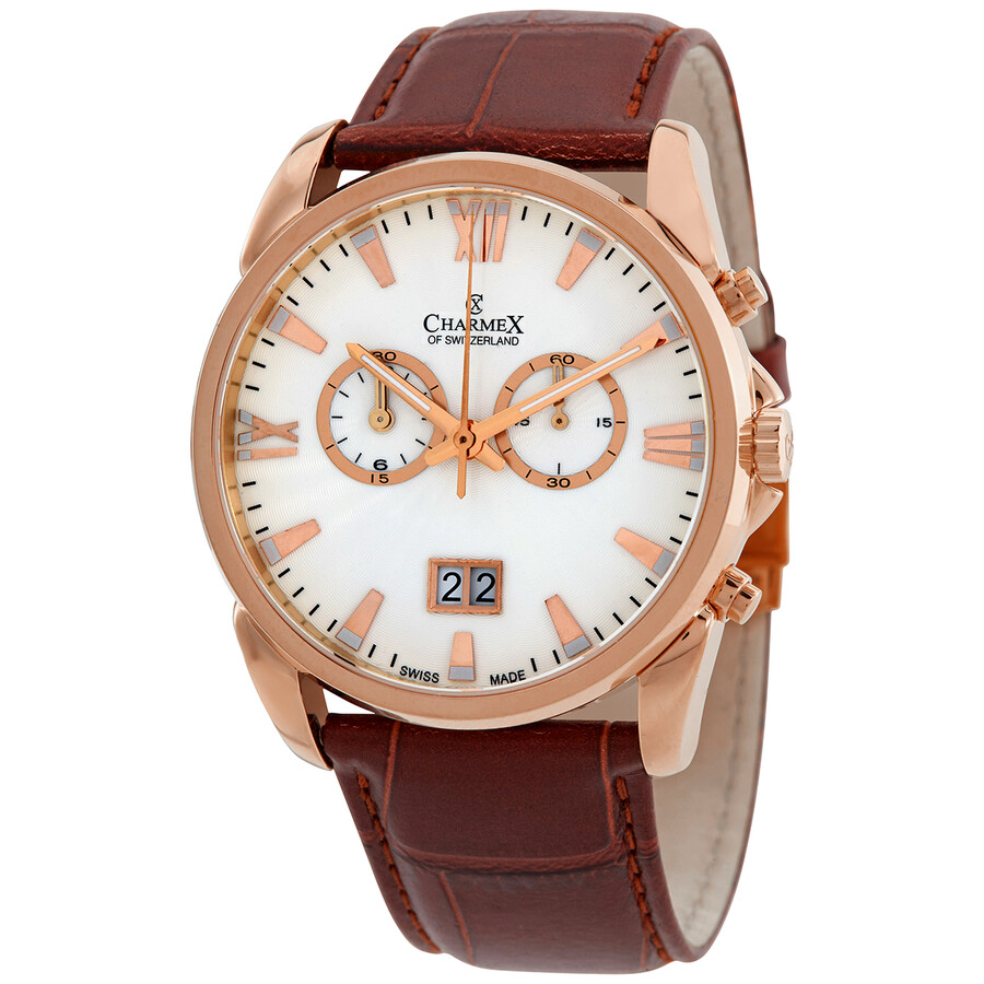 Charmex Geneva Chronograph Quartz Silver Dial Men's Watch 2660 ...