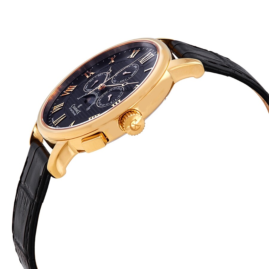 Charmex Wildenstein Black Dial Complete Calendar Men's Watch 3077 ...
