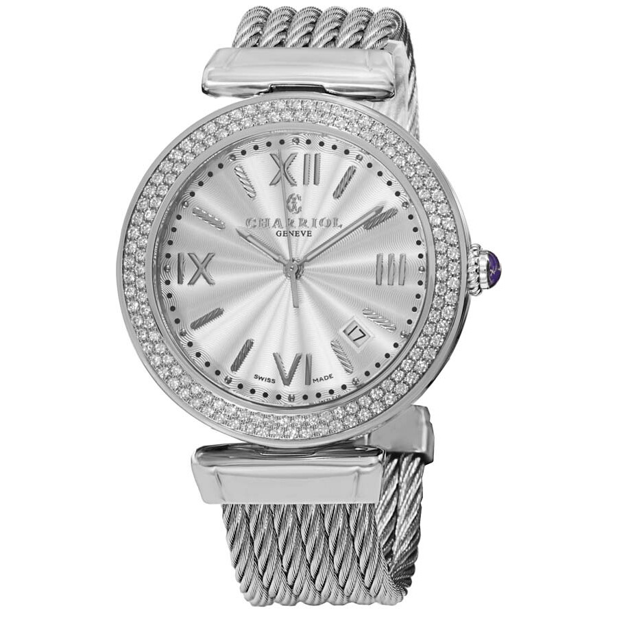 Charriol Alexandre Automatic Silver Dial Ladies Watch ALSD51101 ...