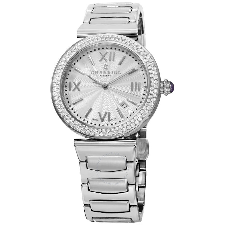 Charriol Alexandre Automatic Diamond Silver Dial Ladies Watch ...
