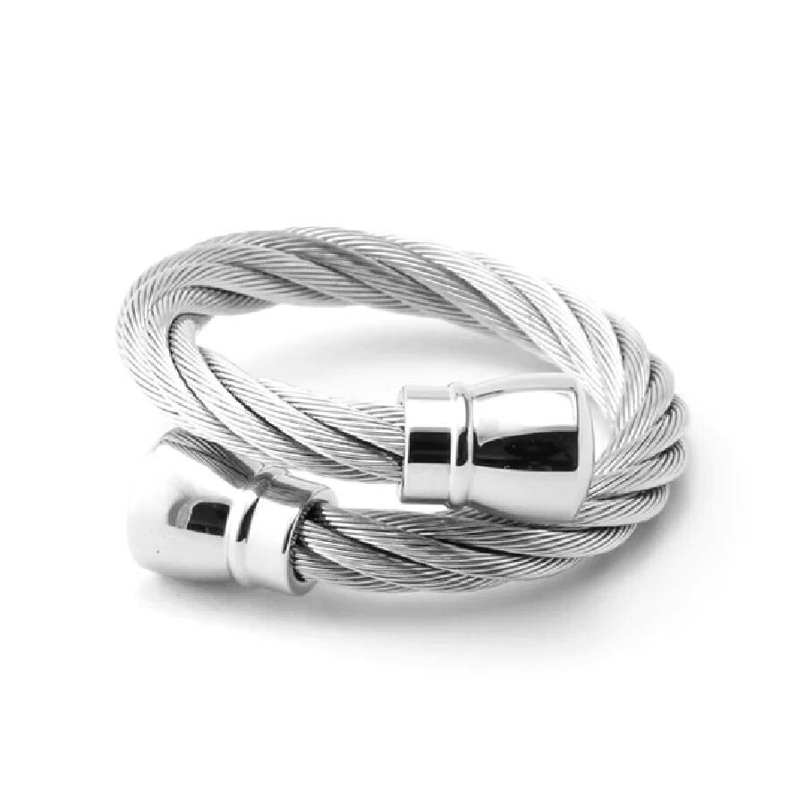 Charriol Bourse Stainless Steel Cable Ring, Size S 02-01-00142 ...