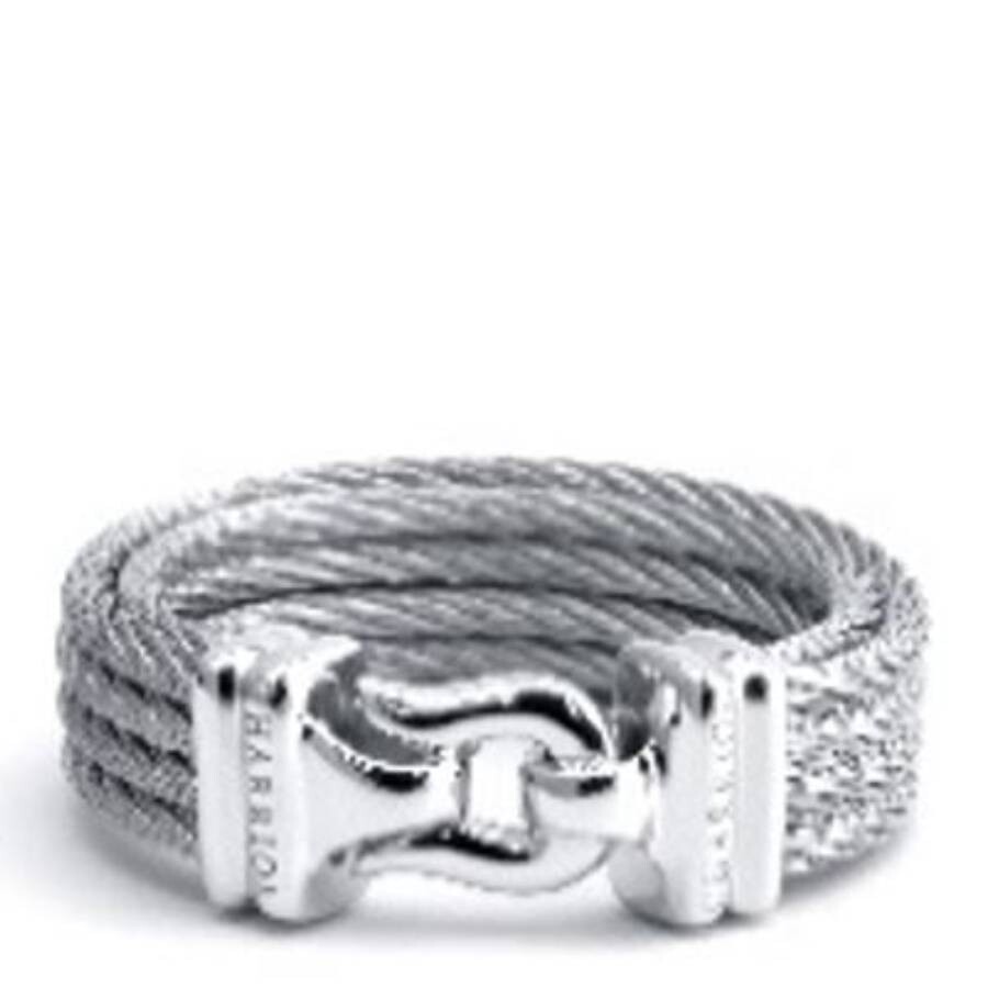 Charriol Brilliant Steel Cable Ring, Size 56 02-121-1214-0 - Jewelry ...