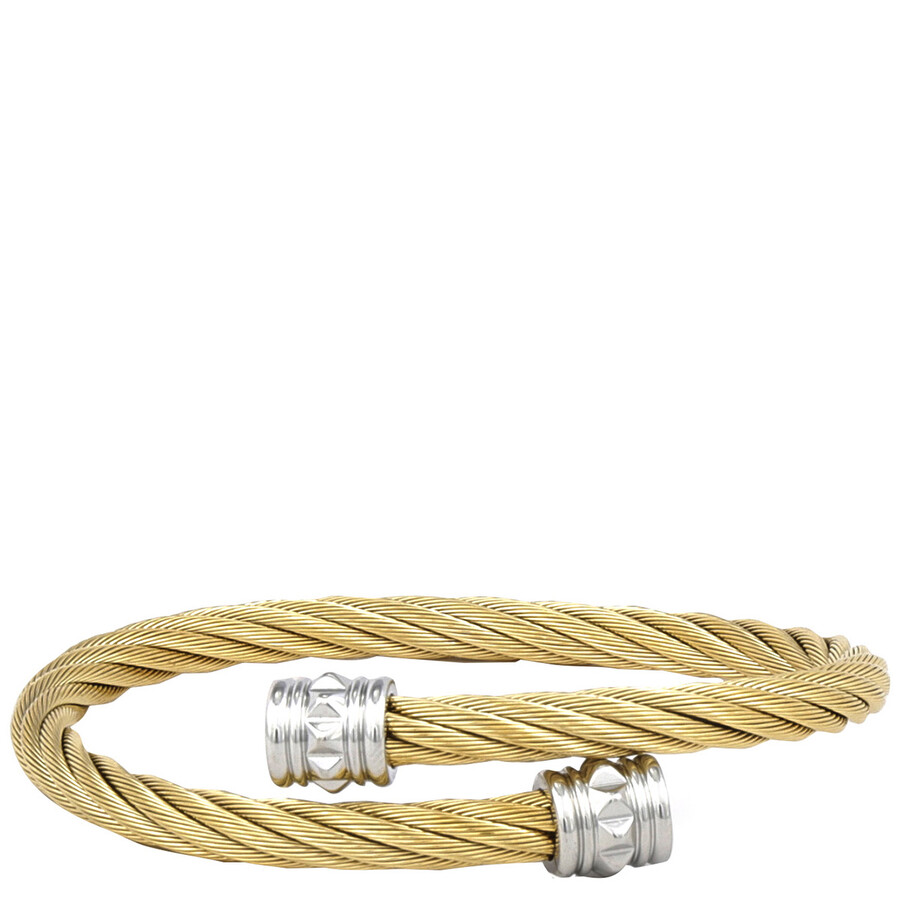 Charriol Celtic Yellow Gold PVD And Steel Cable Bangle, Size S 04-401 ...