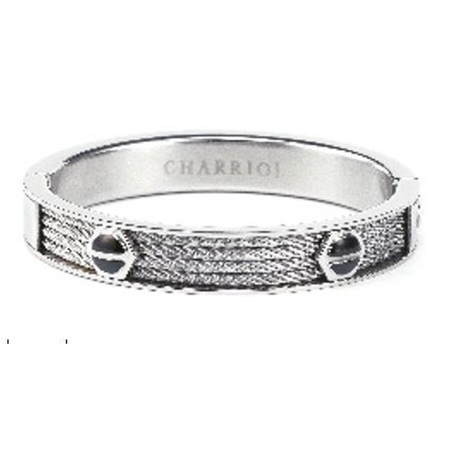 Charriol Forever Young Black PVD Screws Steel Cable Bangle, Size L 04-01-1139-5 - Jewelry ...