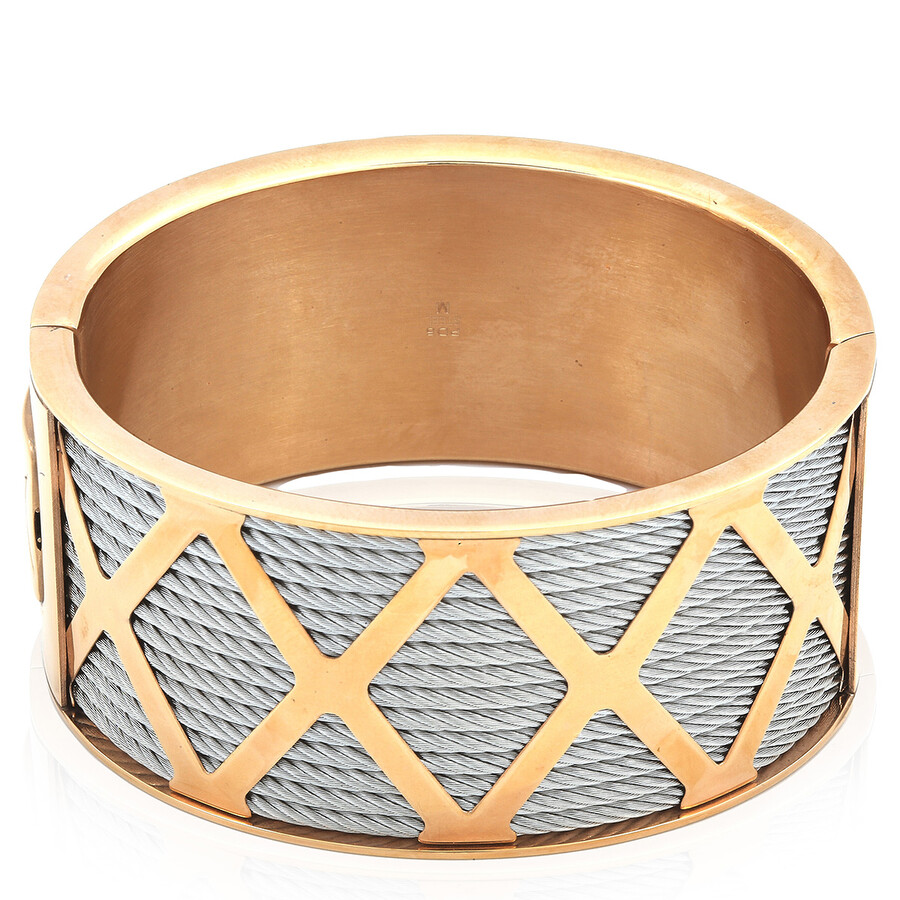 Charriol Forever Young Steel PVD Rose Cable Bangle, Size M 04-02-1139-3 ...