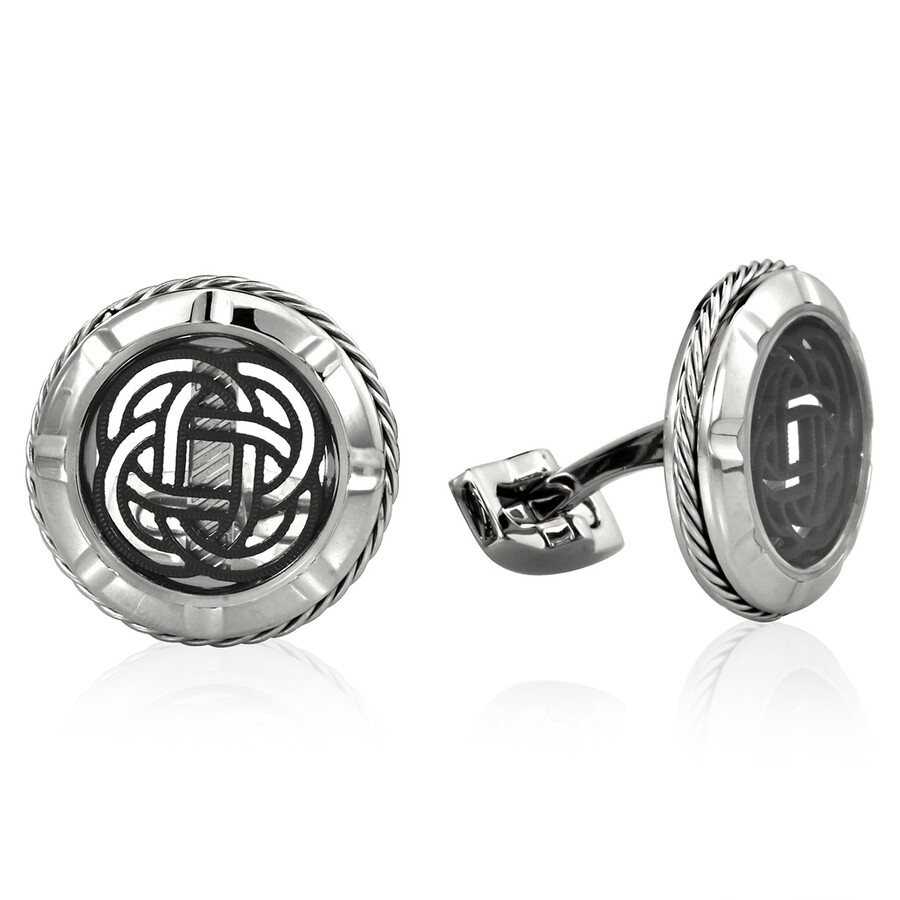 Charriol Men's Celtic Round Cufflinks 01-103-CE09 7630029624227 ...