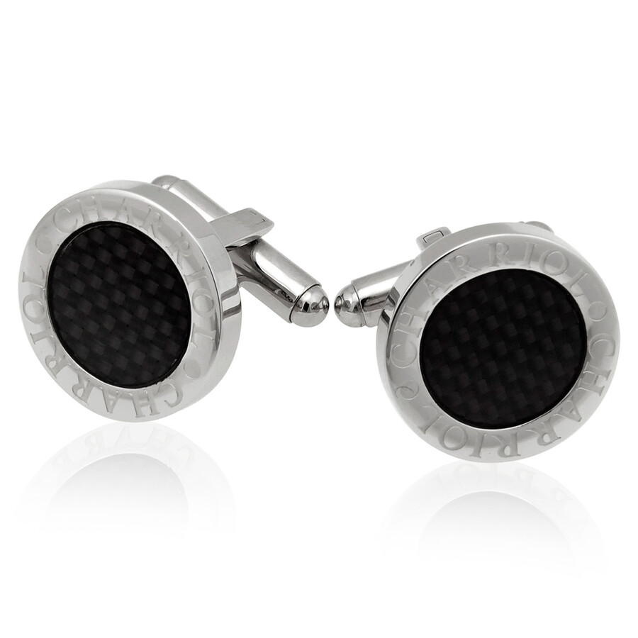 Charriol Men's Real Carbon Fiber Cufflinks 01-01-CL08 7630029600849 ...
