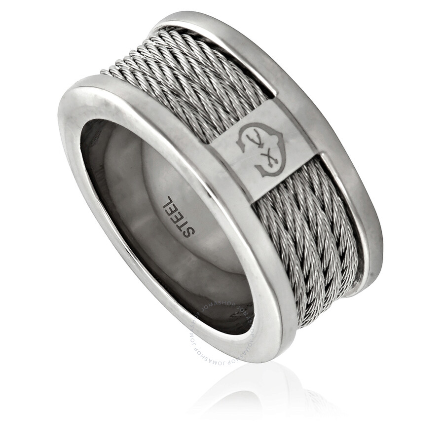 Charriol Stainless Steel Forever Ring, Brand Size 56 (US Size 7.5) 02 ...