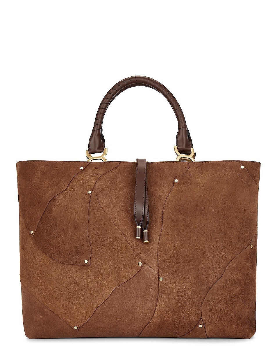 Chloé Caramel Ladies Marcie Large Tote Bag CHC23WS650L57 7614027117455 ...