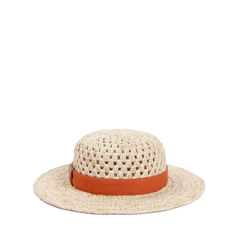 Chloé Crochet Raffia Hat, Brand Size 38 CHC24SD082RIA223 - Clothing ...