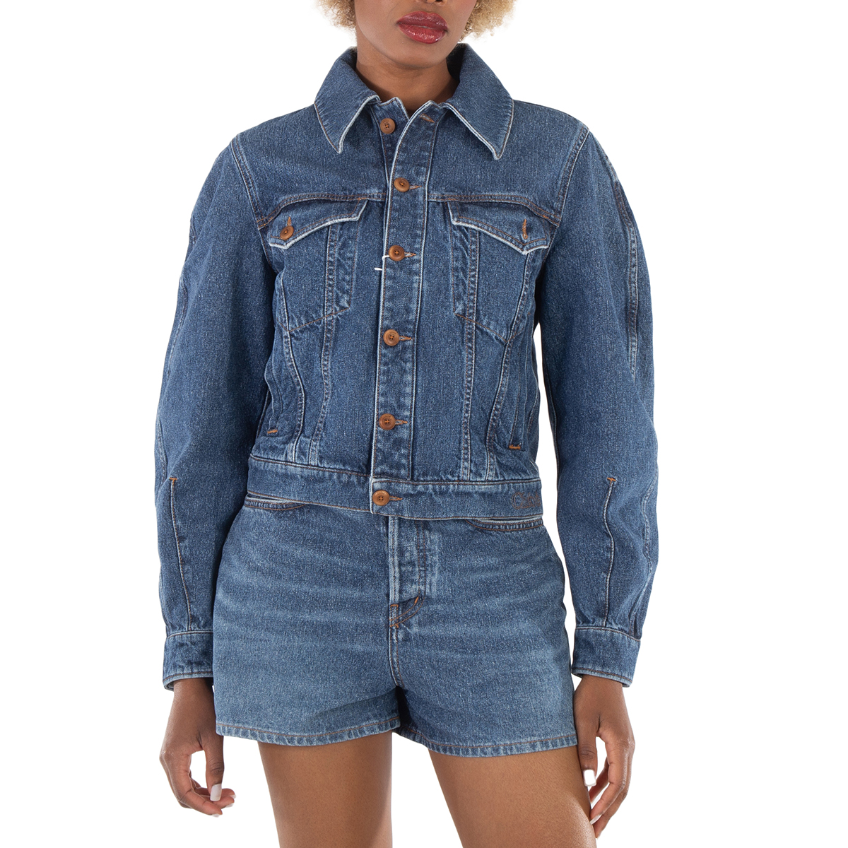 Chloé Denim Jacket, Brand Size 38 (US Size 6) CHC23ADV01150 - Clothing ...