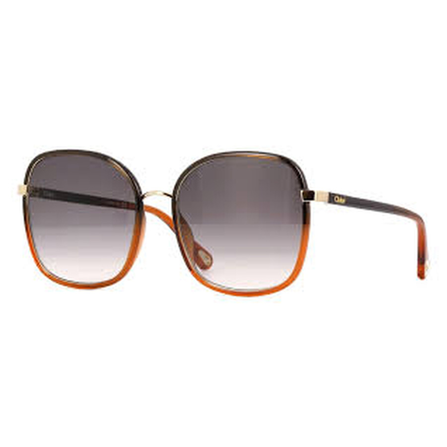 Chloé Grey Gradient Square Ladies Sunglasses CH0031S 005 889652353388 ...