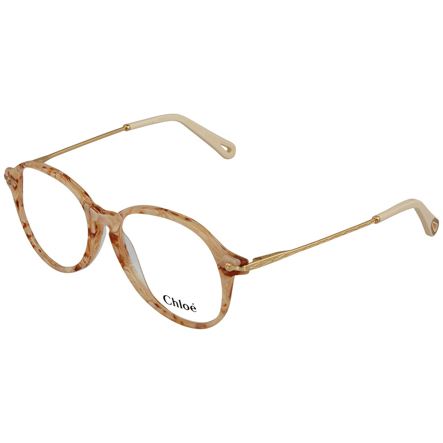 Chloé Ladies Beige Oval Eyeglass Frames CE273710654 886895386807 ...
