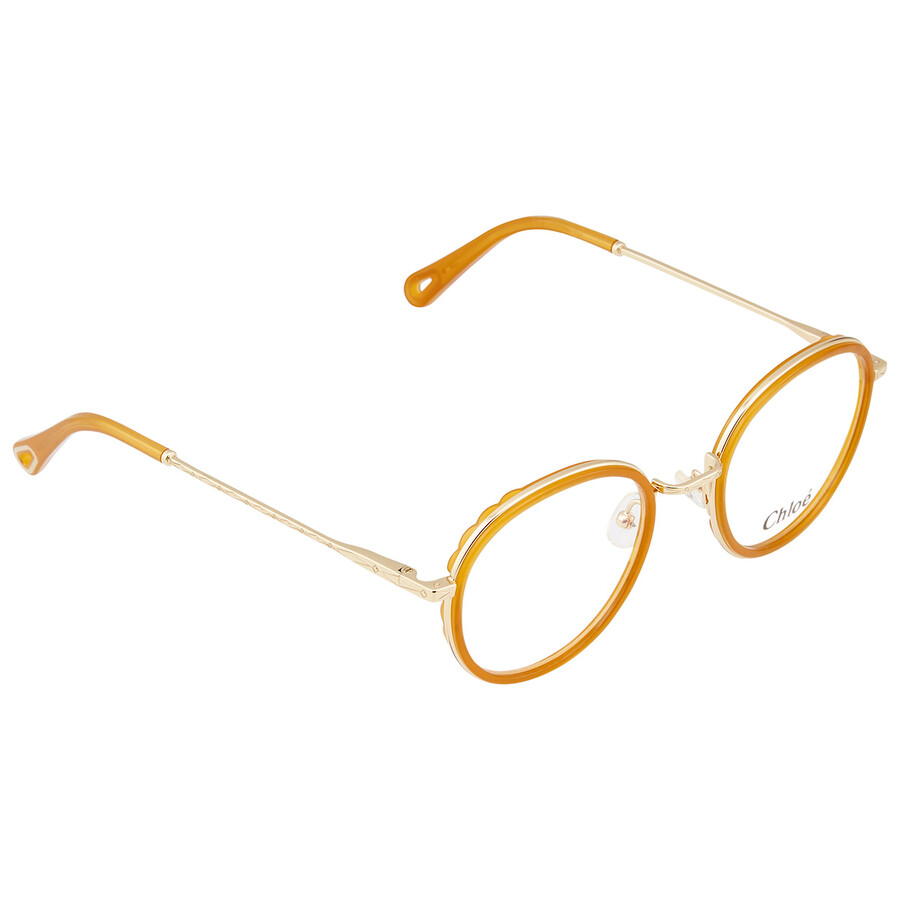 Chloé Ladies Yellow Square Eyeglass Frames CE2150 829 50 886895387897 ...