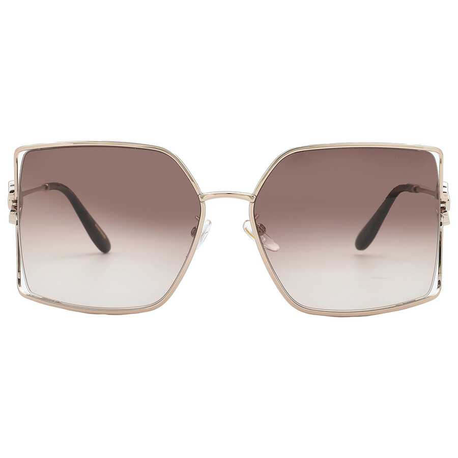 Chopard Brown Gradient Square Ladies Sunglasses SCHG68V 0A39 62 Chopard Sunglasses - Fado.vn