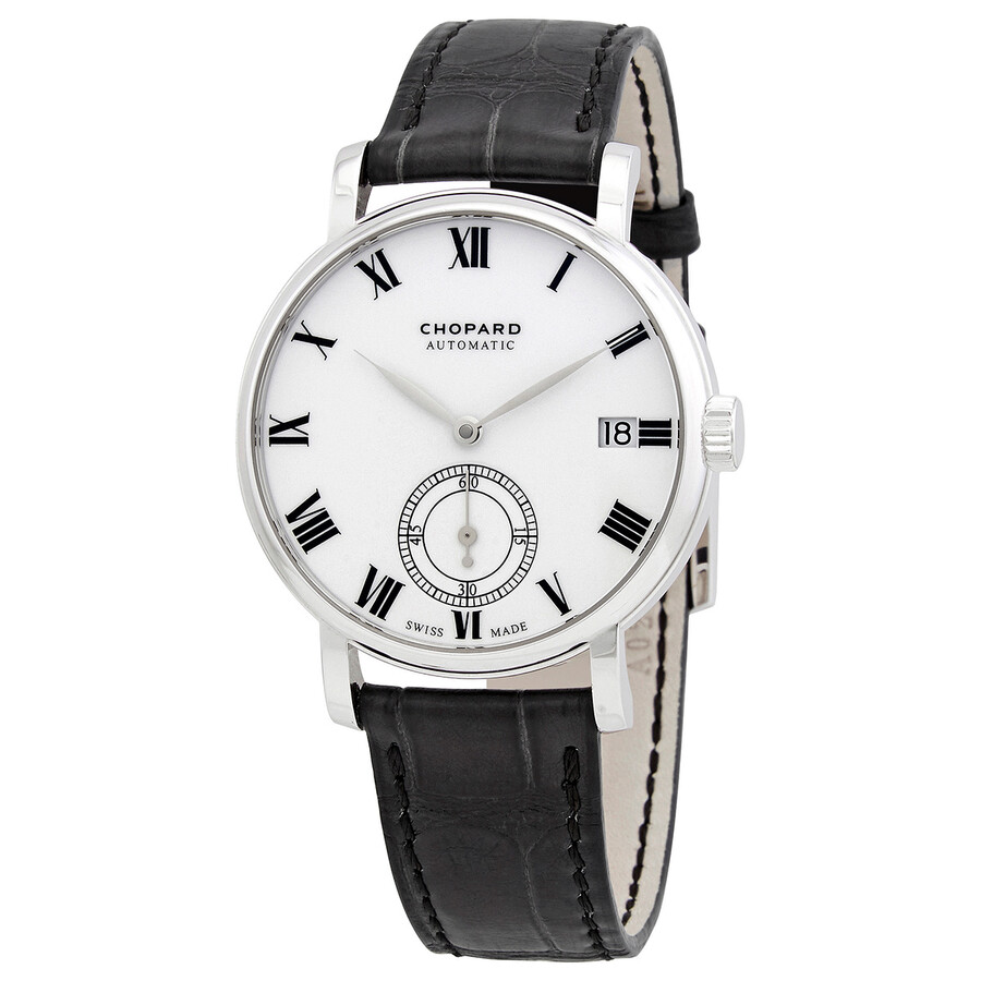 Chopard Classic Manufacture Automatic White Dial 18kt White Gold Men's ...