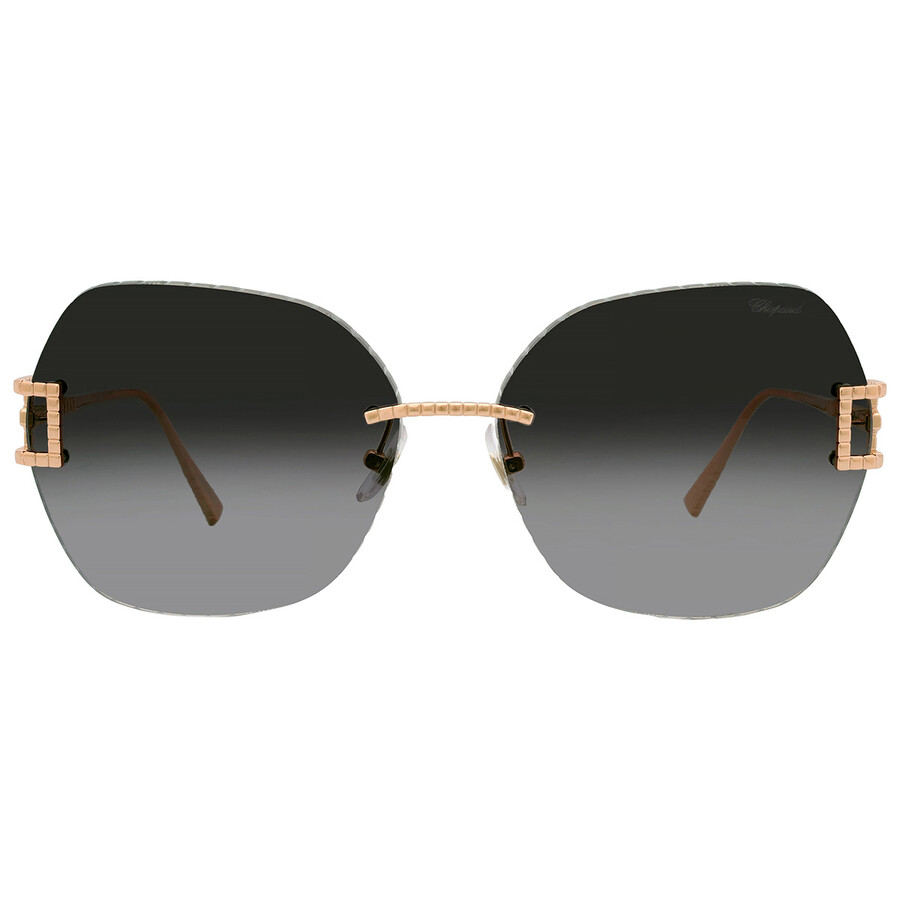 Chopard Grey Butterfly Ladies Sunglasses SCHG31M 08FC 64 190605422052 - Sunglasses - Jomashop