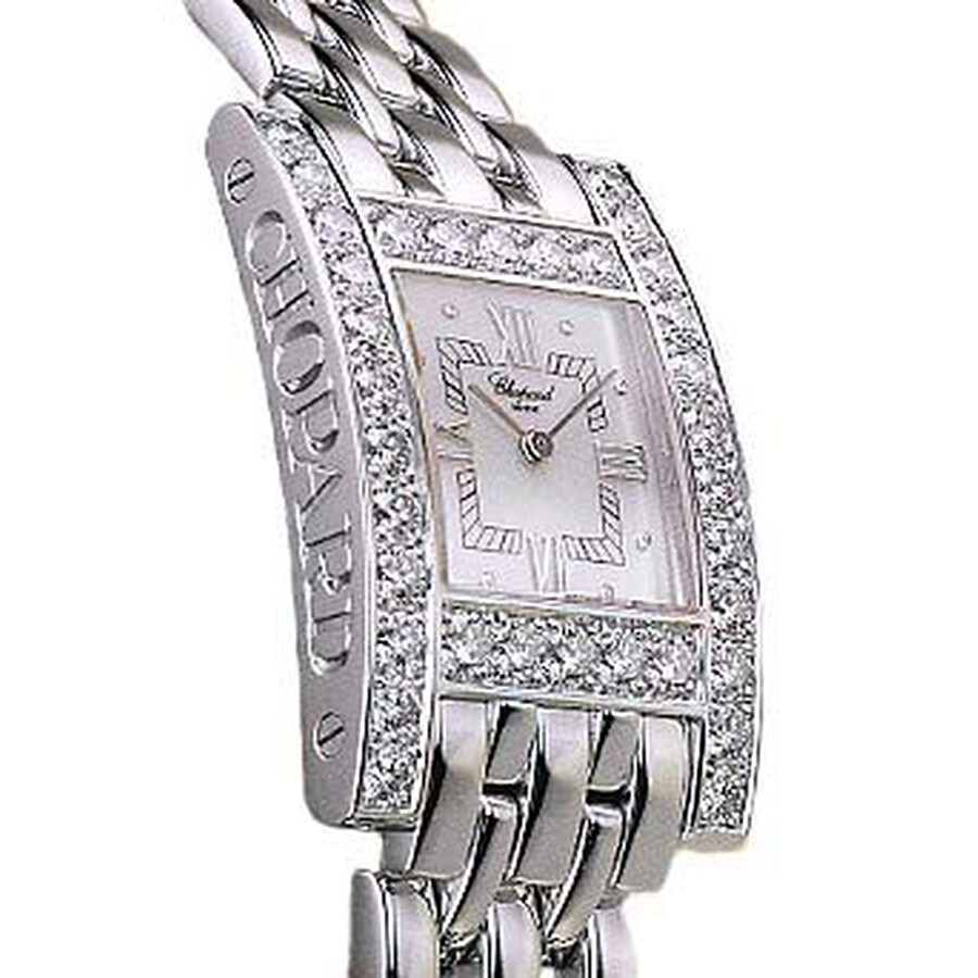 Chopard H Diamond 18kt White Gold Ladies Watch 10/6805 106805/1001 ...