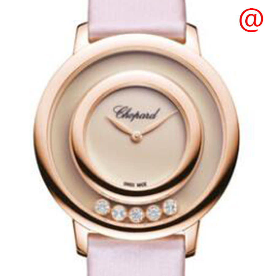Chopard Happy Diamonds Quartz Pink Dial Ladies Watch 209429-5106 - Watches, Happy Diamonds ...