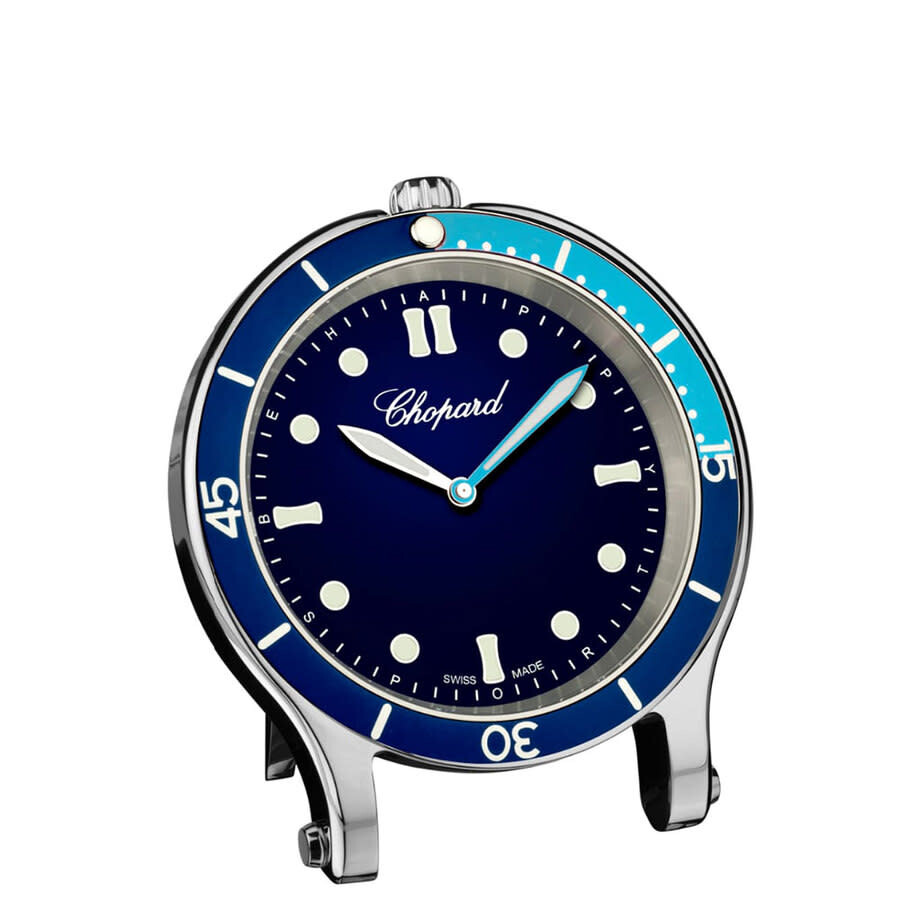 Chopard Happy Ocean Quartz Blue Dial Table Clock 95020-0108 - Jomashop
