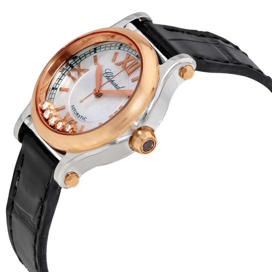 Chopard Happy Sport Automatic Silver Dial Ladies Watch 278573-6001 ...