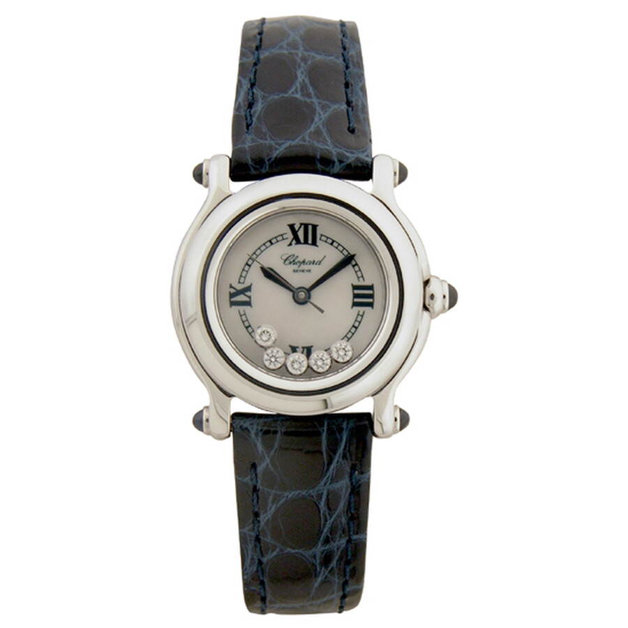 Chopard Happy Sport Diamond Steel Black Ladies Watch 27/8245-23 - Watches, Happy Sport Round ...