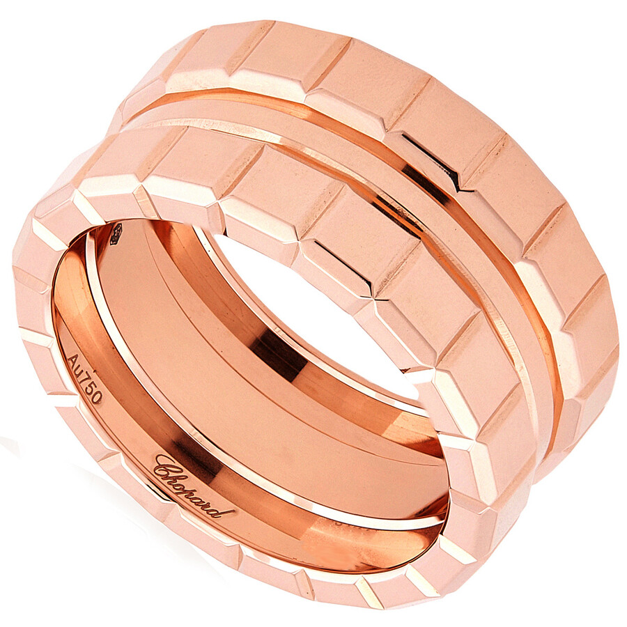 Chopard Ice Cube 18K Rose Gold Ring, Size 58 827004-5015 - Ladies ...