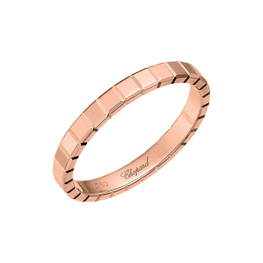 Chopard Ice Cube Rose Gold Ring, Size 52 827702-5009 - Jewelry, Ladies Jewelry - Jomashop