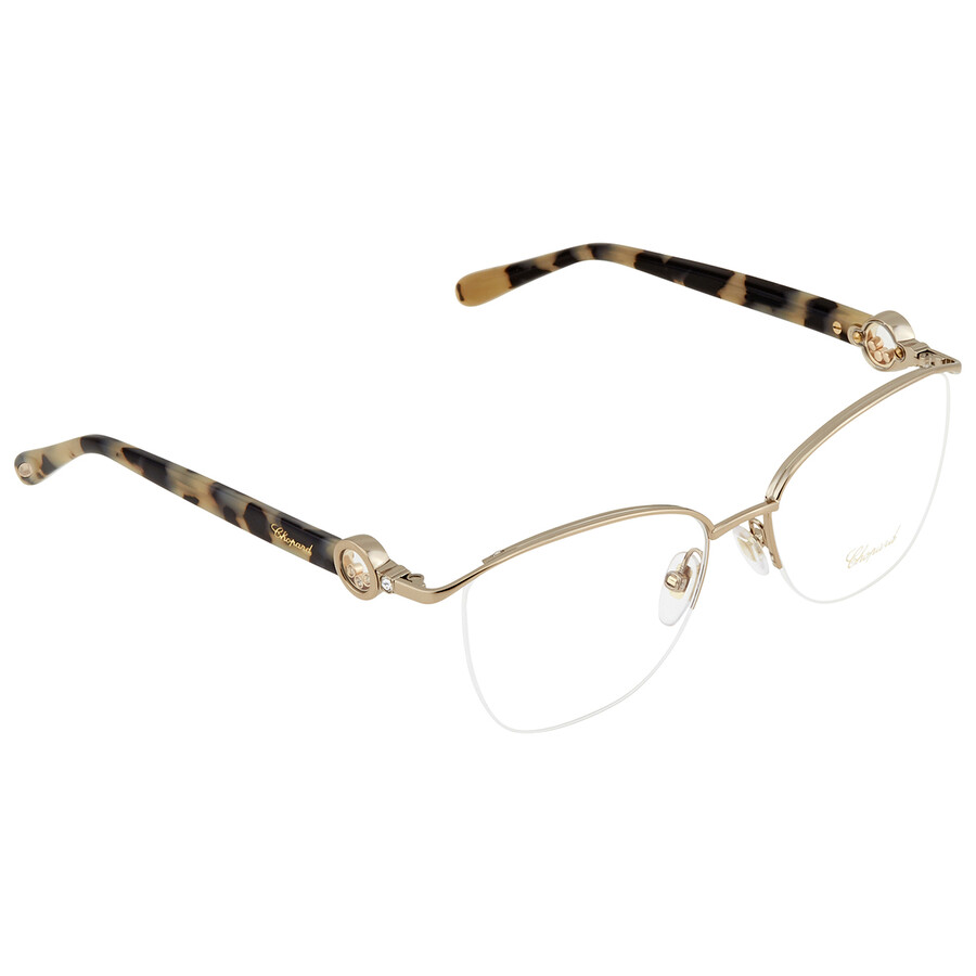 Chopard Ladies Gold Tone Oval Eyeglass Frames VCHC54S08FE54 ...