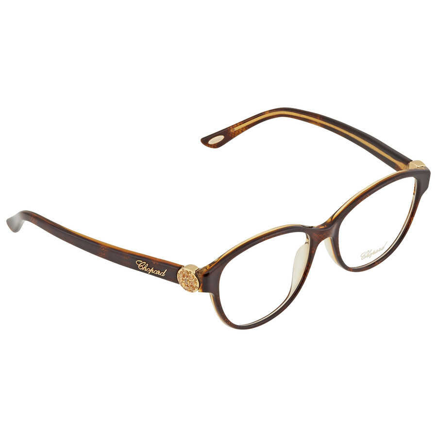 Chopard Ladies Tortoise Round Eyeglass Frames VCH160S-0GA7-53 ...