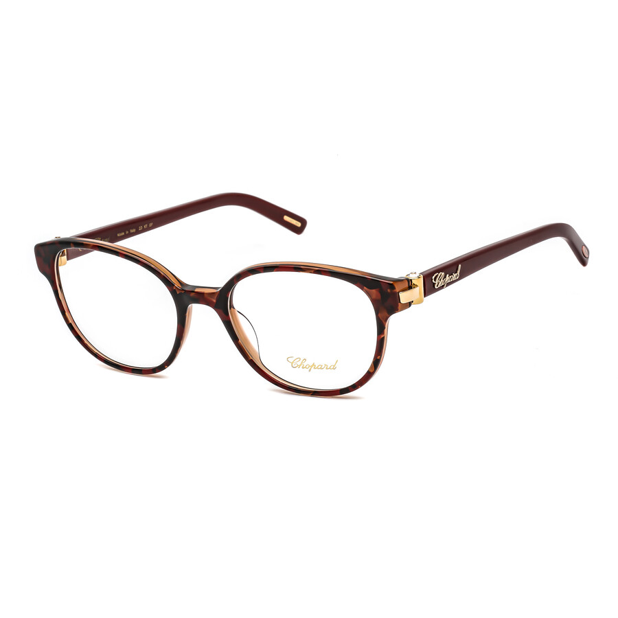 Chopard Ladies Tortoise Square Eyeglass Frames VCH198S 09BD 51 ...