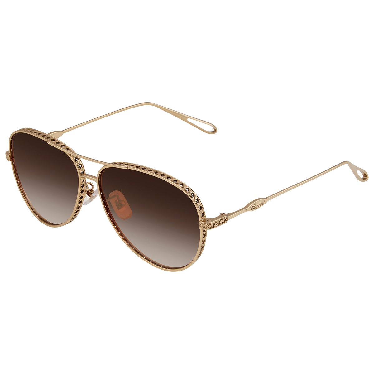Chopard Men's Gold Tone Square Sunglasses SCHC86M8FEG59 190605141939 ...