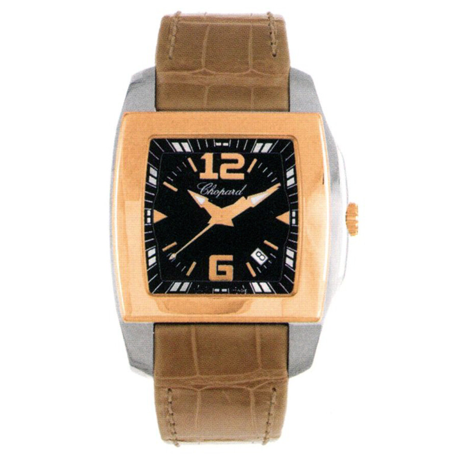 Chopard Two O Ten Brown Dial Tan Leather Ladies Watch 128473-9001 ...