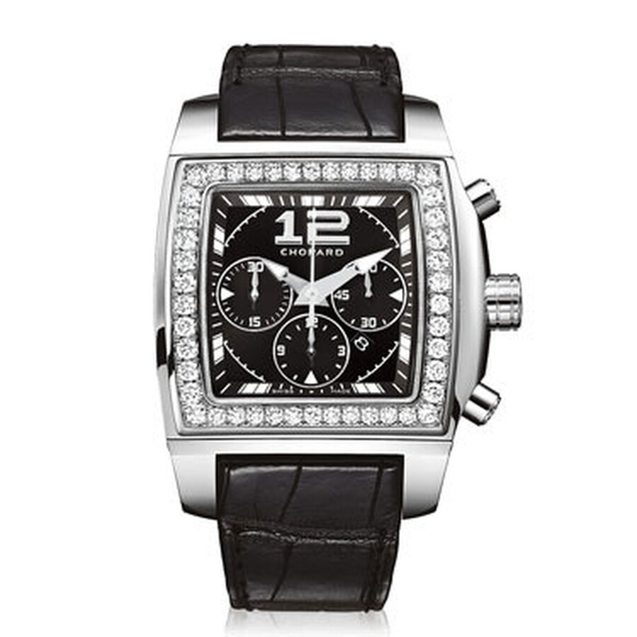 Chopard Two O Ten Diamond Automatic Chronograph Black Dial Ladies Watch ...